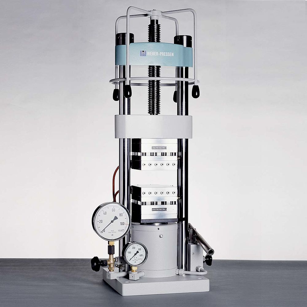 2-Column lab presses manual - P/O/WEBER Laborpresstechnik